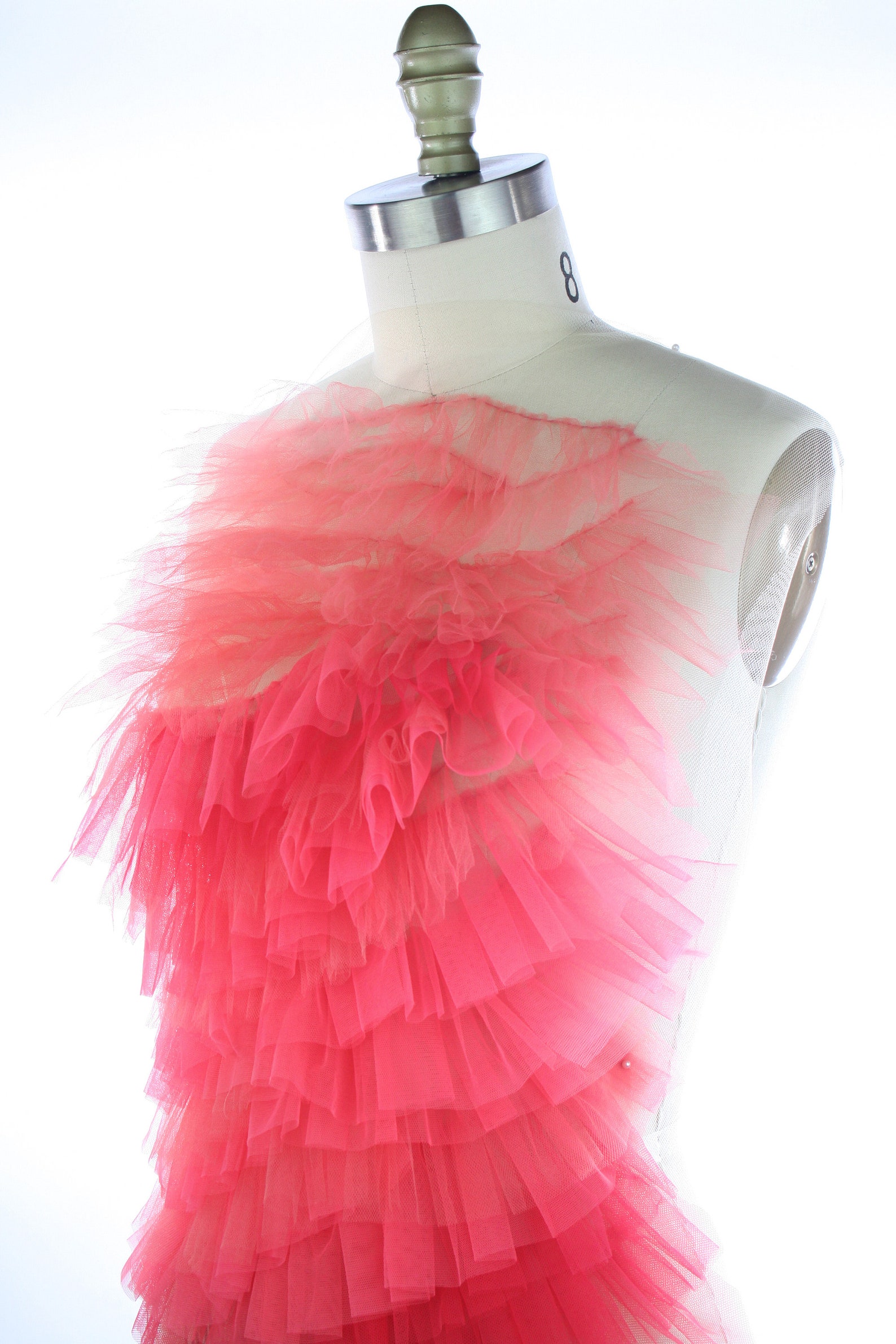 Tulle Ruffles Fabric,ombray Tulle Ruffles,layered Mesh Fabric, Ruffles ...