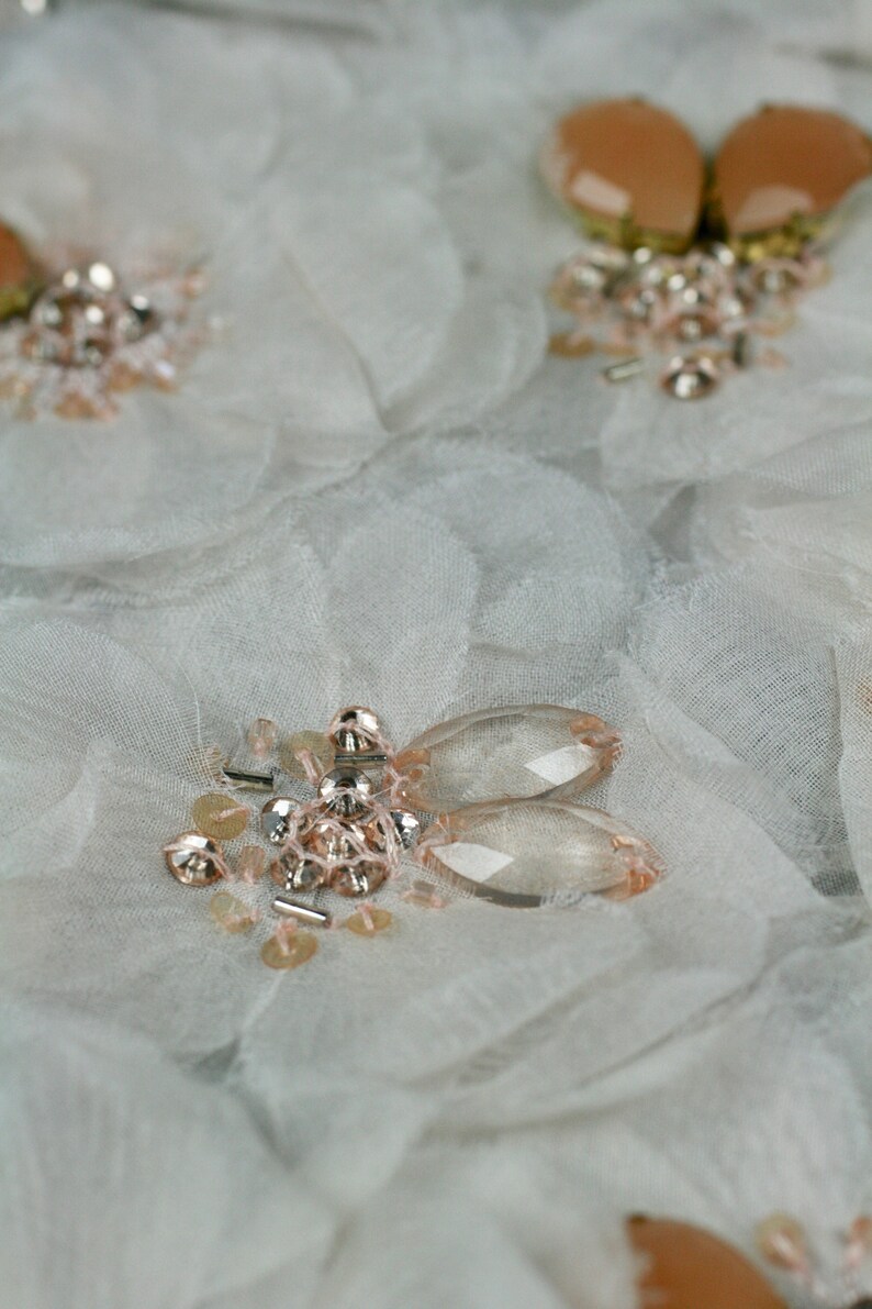 Ballroom Costume Applique Pageant Fabric Beaded Floral | Etsy