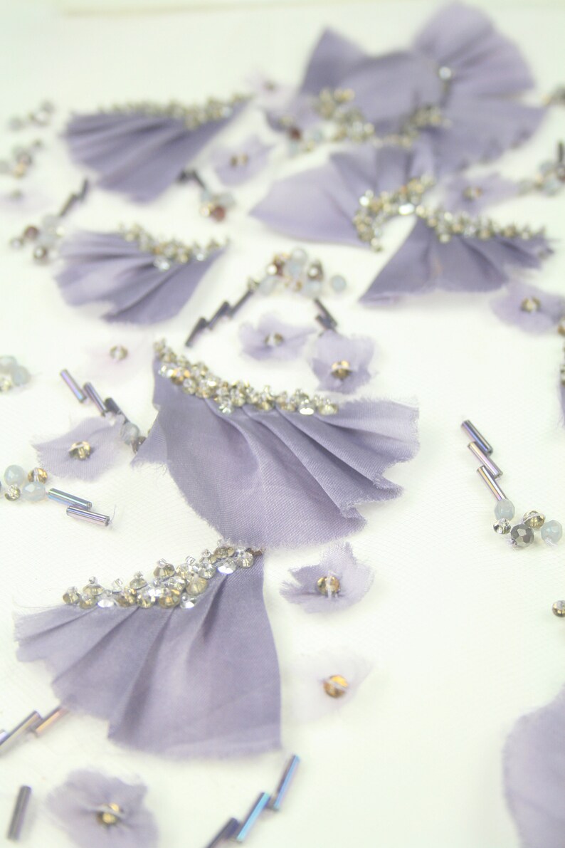 Custom Handmade Beaded Panel for Bodice, Cocktail Dress, Evening Gown ...