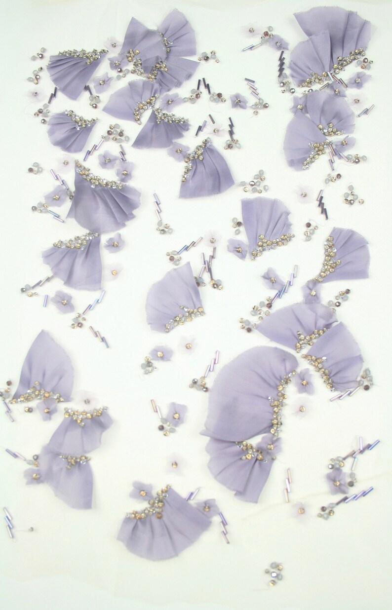 Custom Handmade Beaded Panel for Bodice, Cocktail Dress, Evening Gown ...