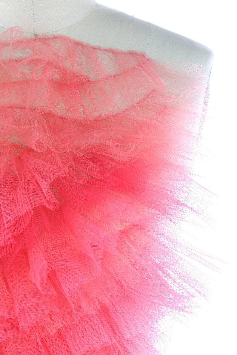Tulle Ruffles Fabric,ombray Tulle Ruffles,layered Mesh Fabric, Ruffles ...