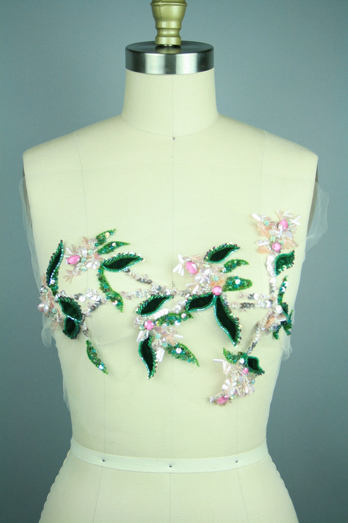 3d Flower Applique Dress, Blush Wedding Dress Applique, Garden Wedding ...