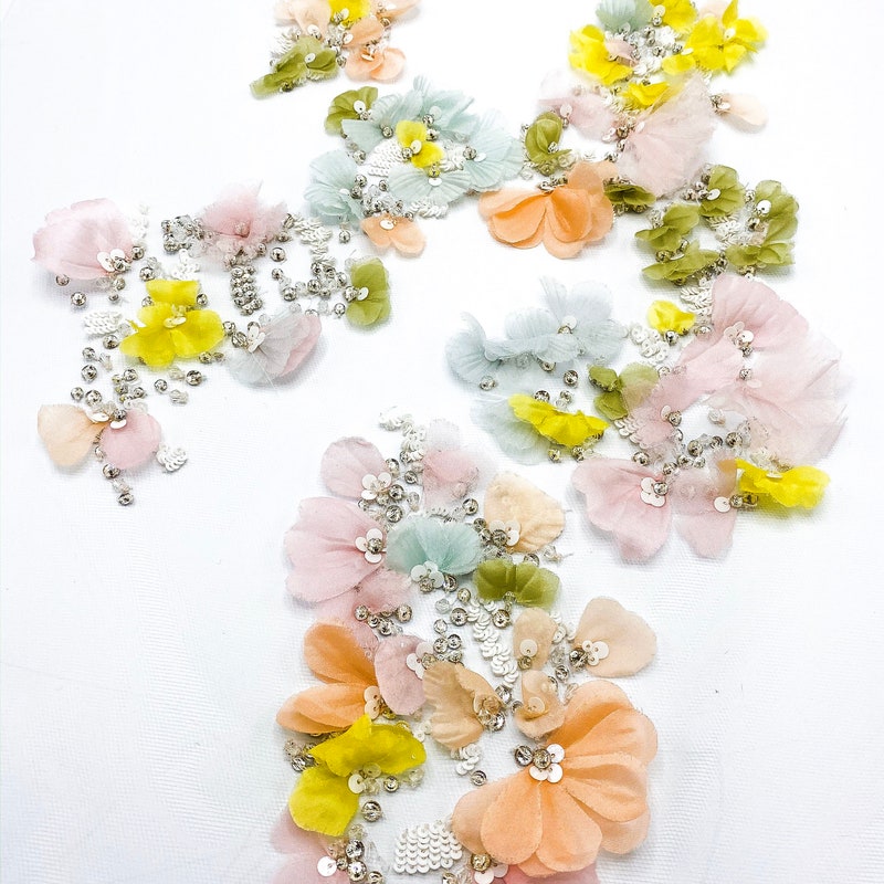 3d Floral Applique - Etsy