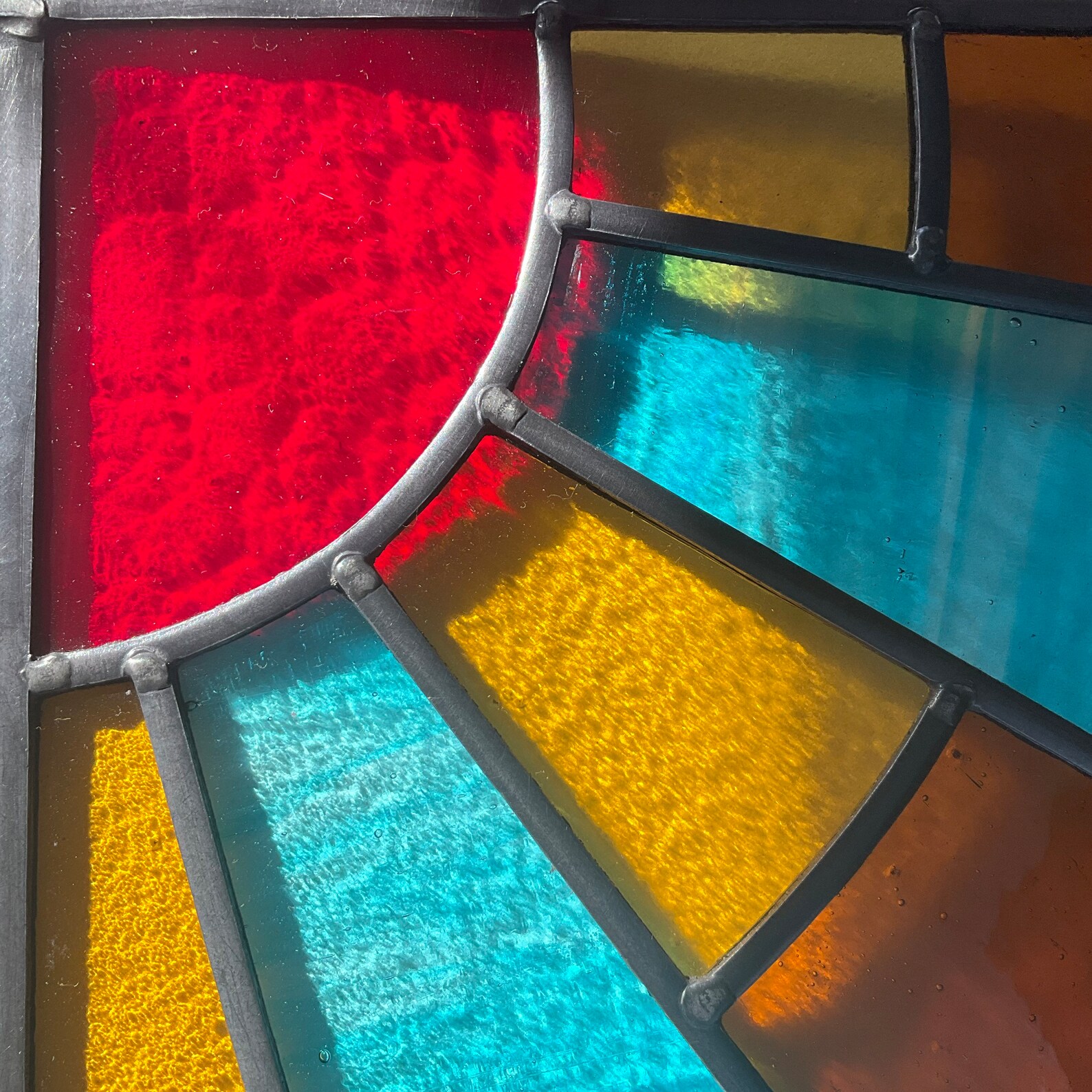 Sunrise/sunset/stained Glass/window Hanging - Etsy