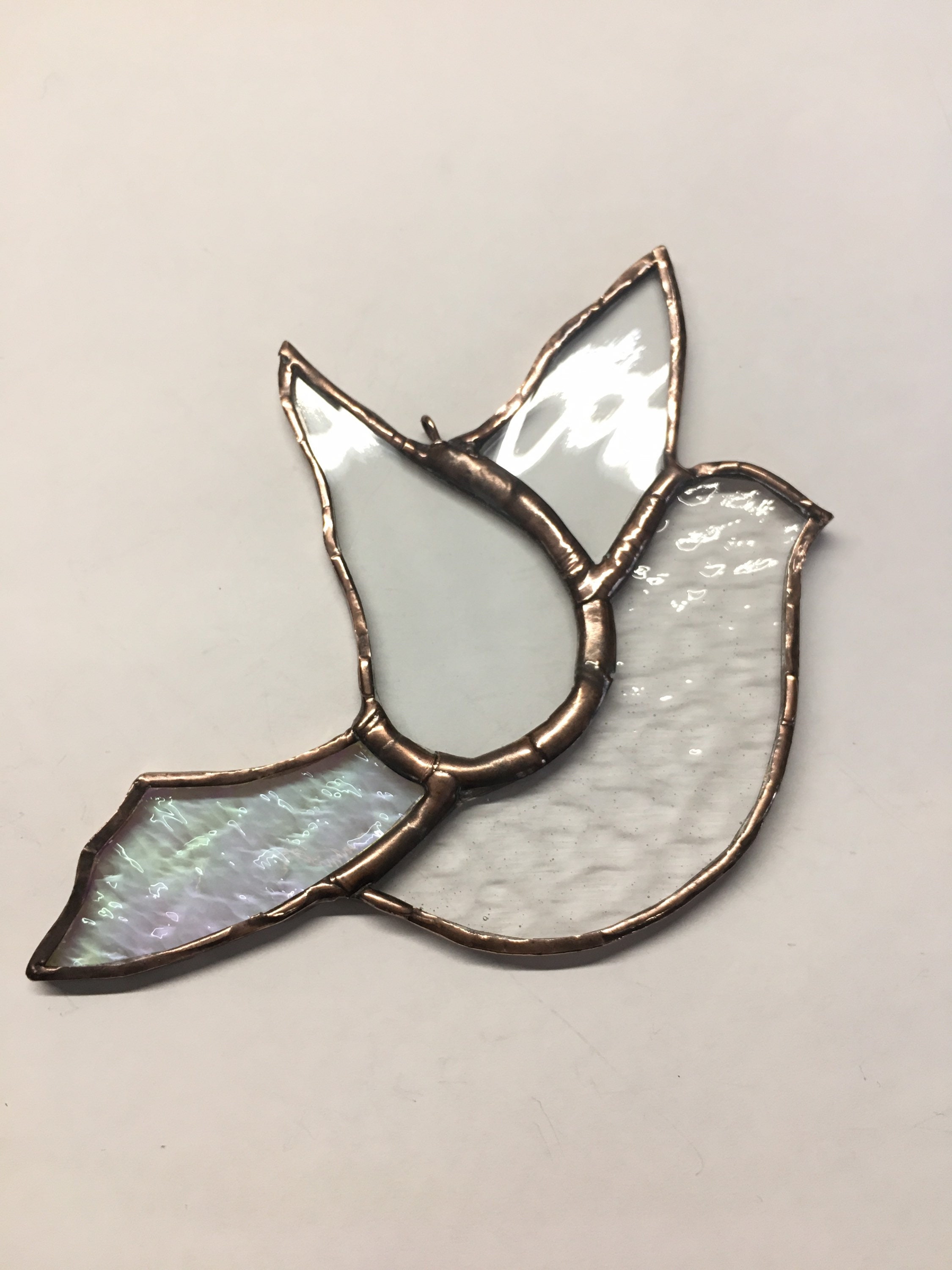 Stained Glass Stained Glass Dovewindow Hangingdove Etsy