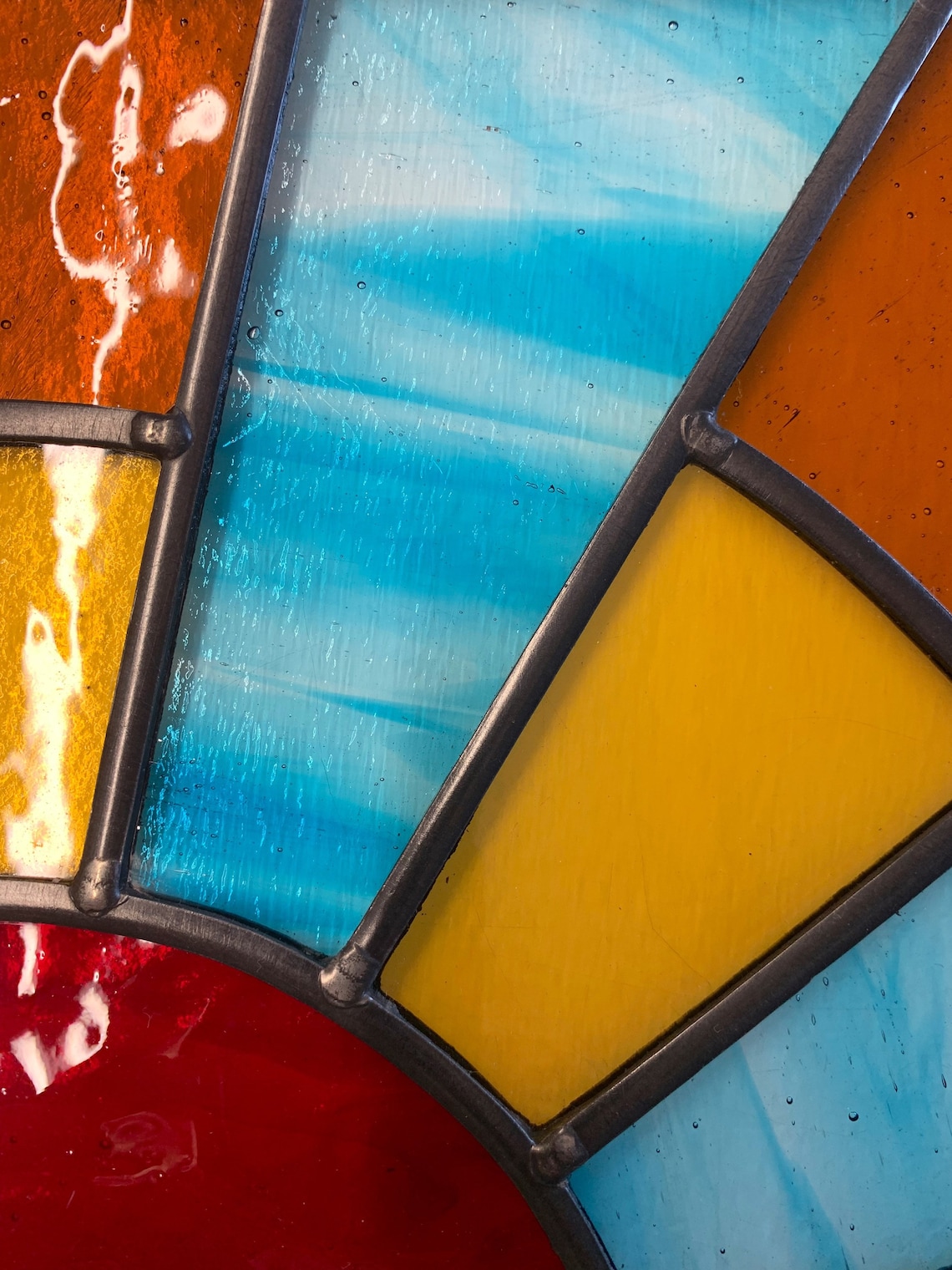 Sunrise/sunset/stained Glass/window Hanging - Etsy