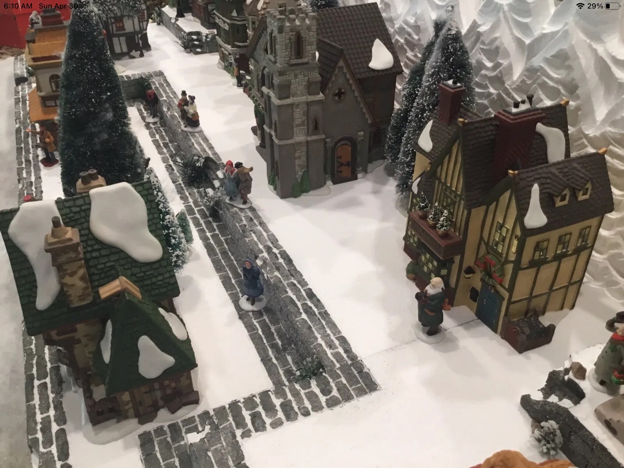 Christmas Village Display Platform HUGE 5 Feet Long , for Lemax Dept 56 ...