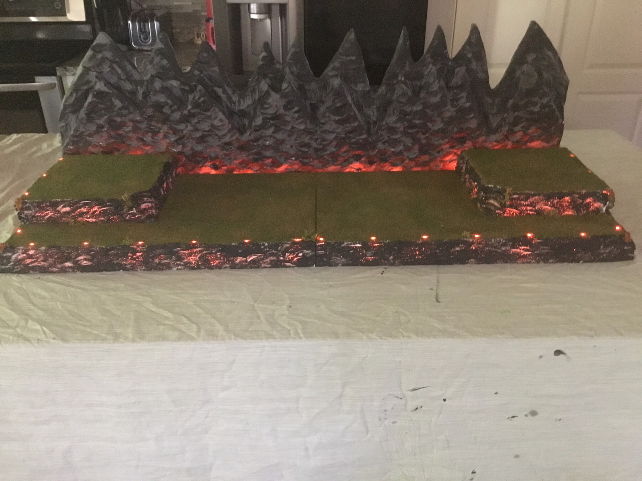 Halloween Village Display Platform for Spooky Town Lemax Dept56 HUGE 48 ...