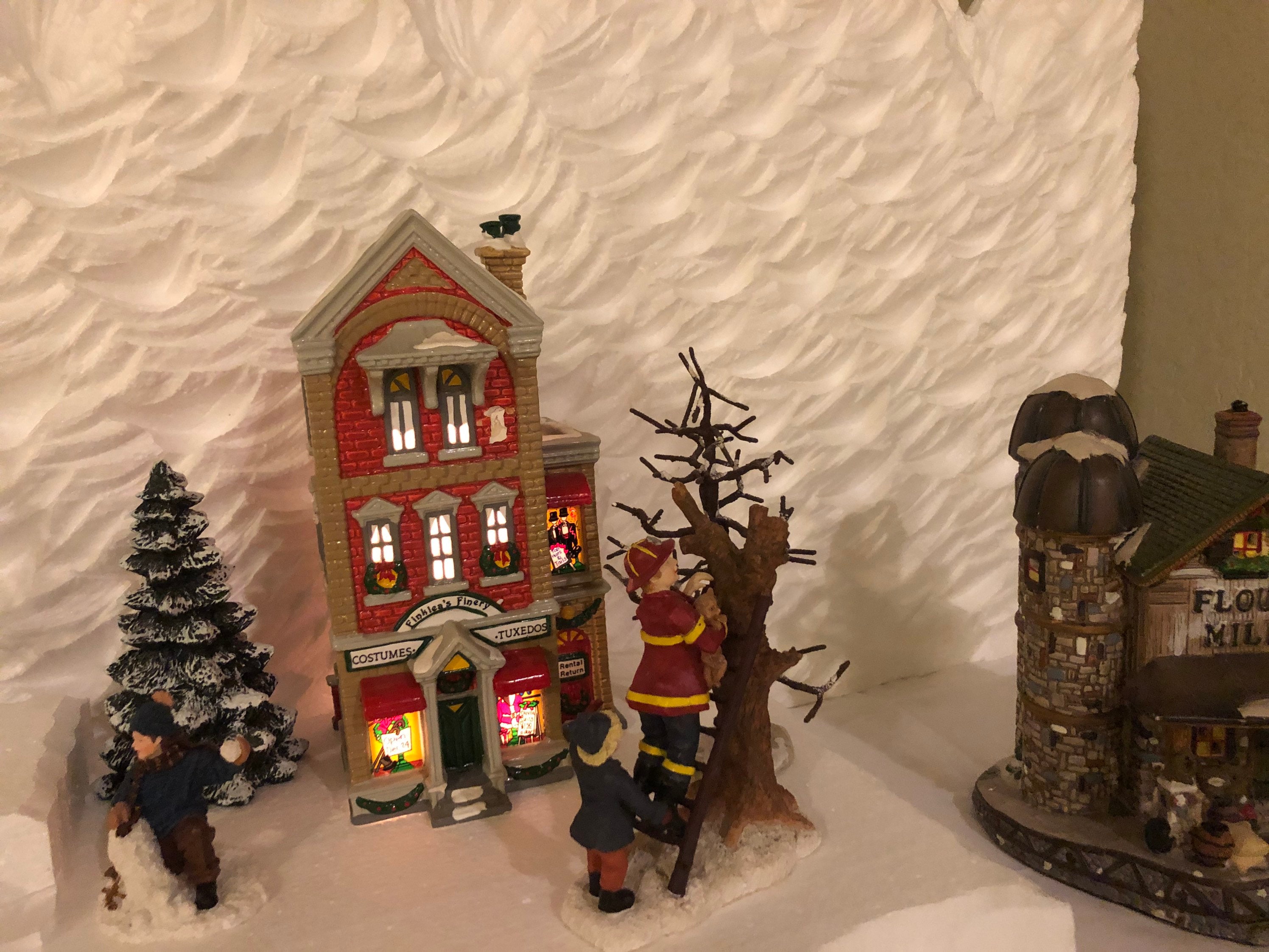 Christmas village display mountain backdrop for Lemax Dept56 | Etsy