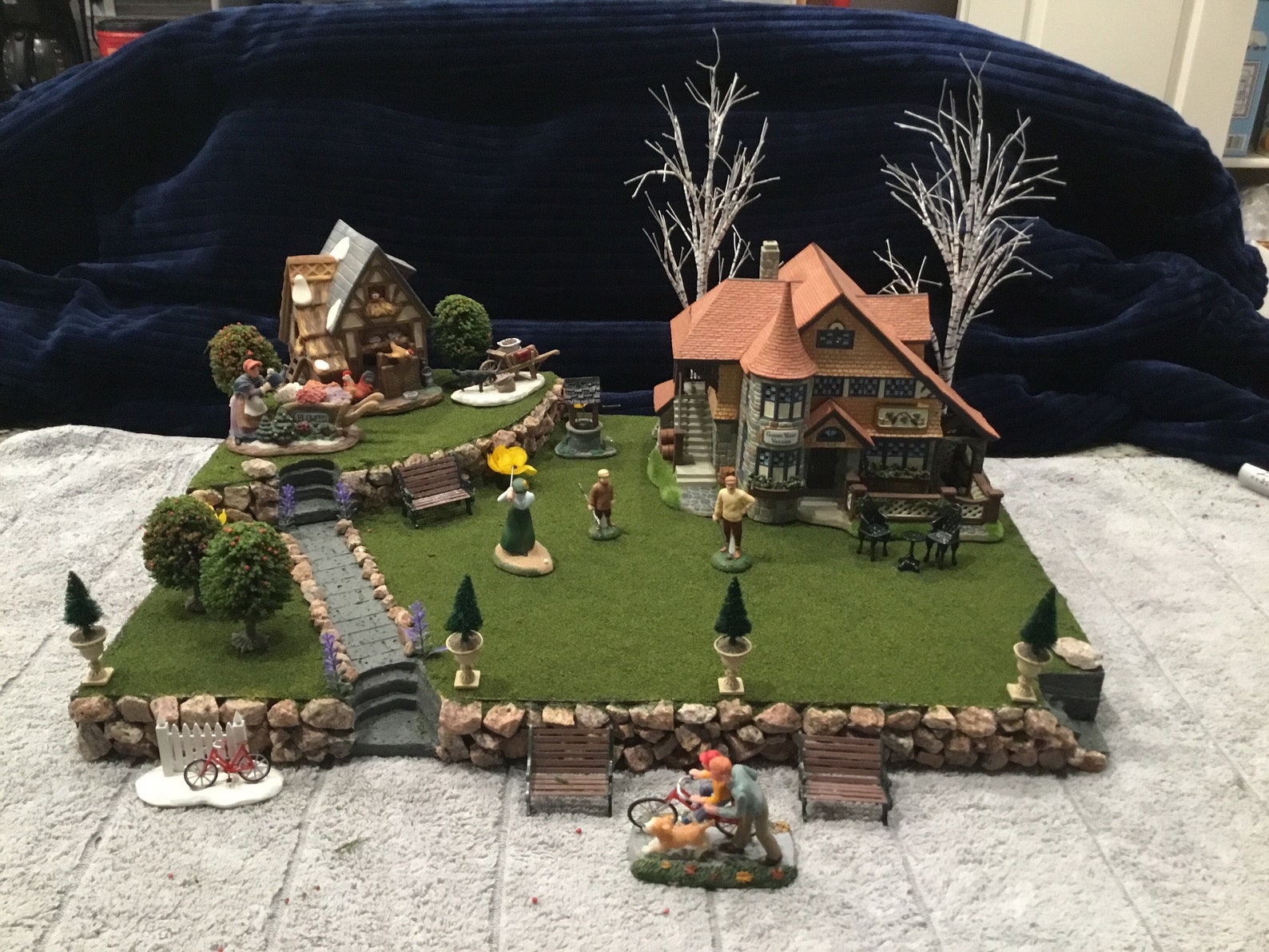 Easter, Spring, Summer Village Display Platform for Lemax Dept 56 ...