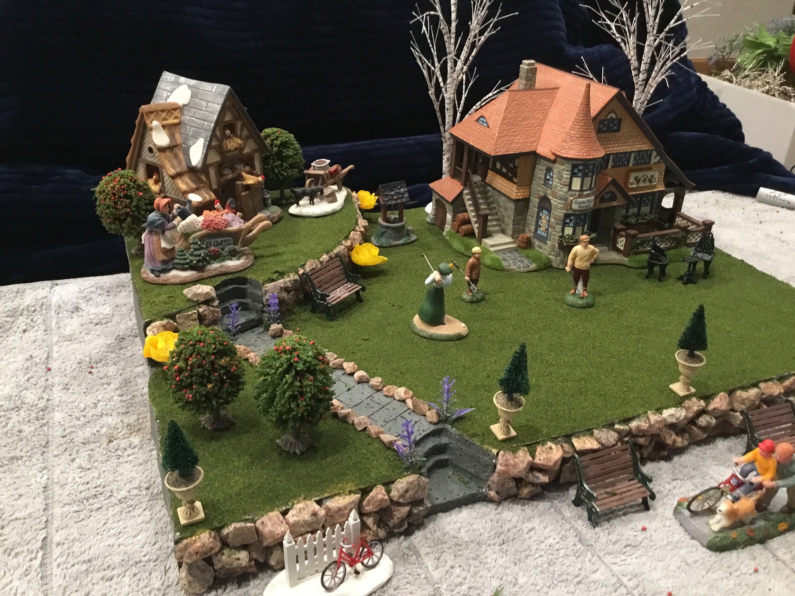 Easter, Spring, Summer Village Display Platform for Lemax Dept 56 ...