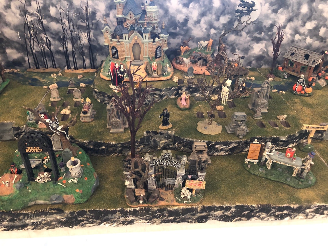 Halloween Village Display Platform for Lemax Spooky Town and Dept 56 ...