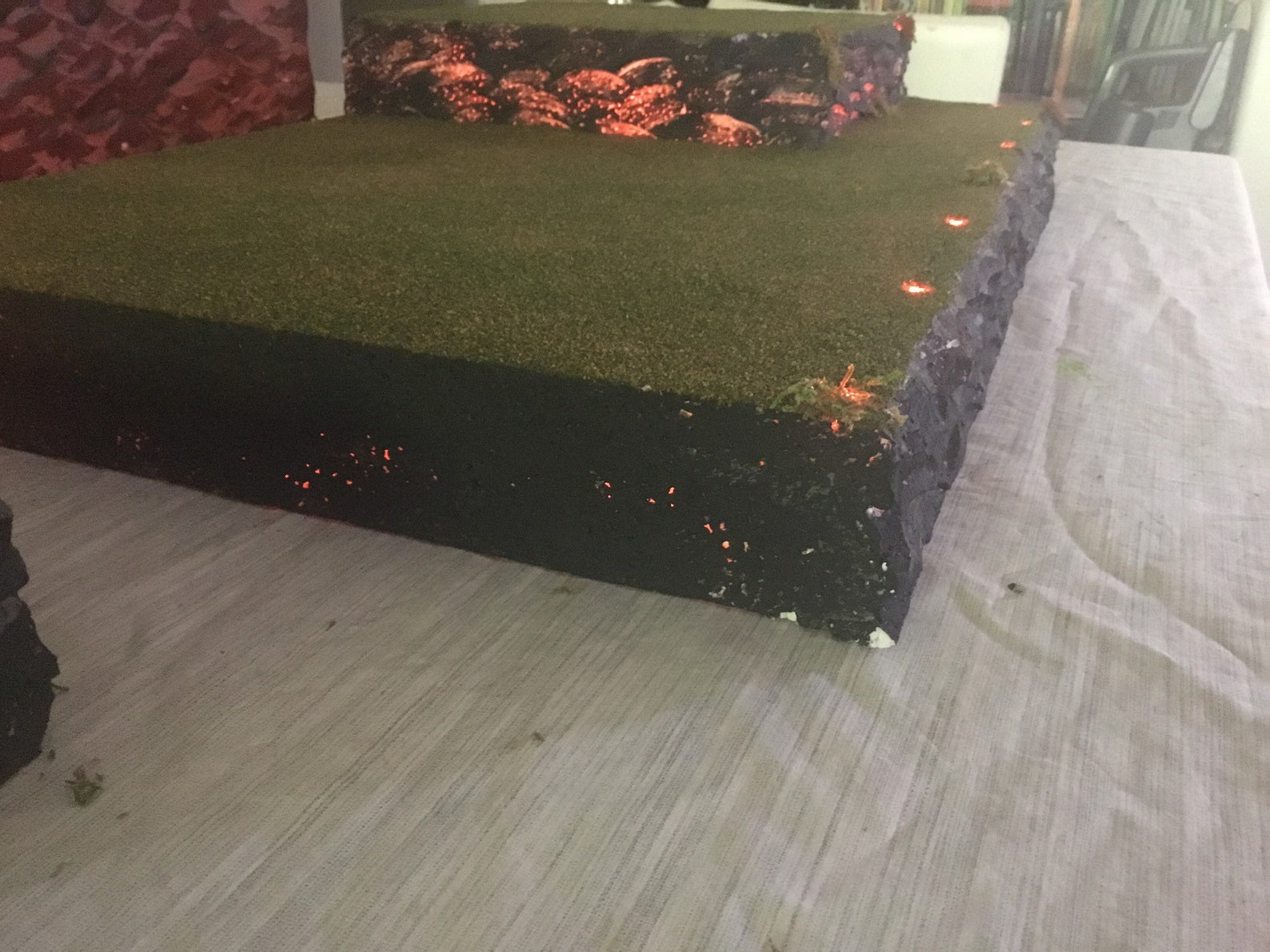 Halloween Village Display Platform for Spooky Town Lemax Dept56 HUGE 48 ...