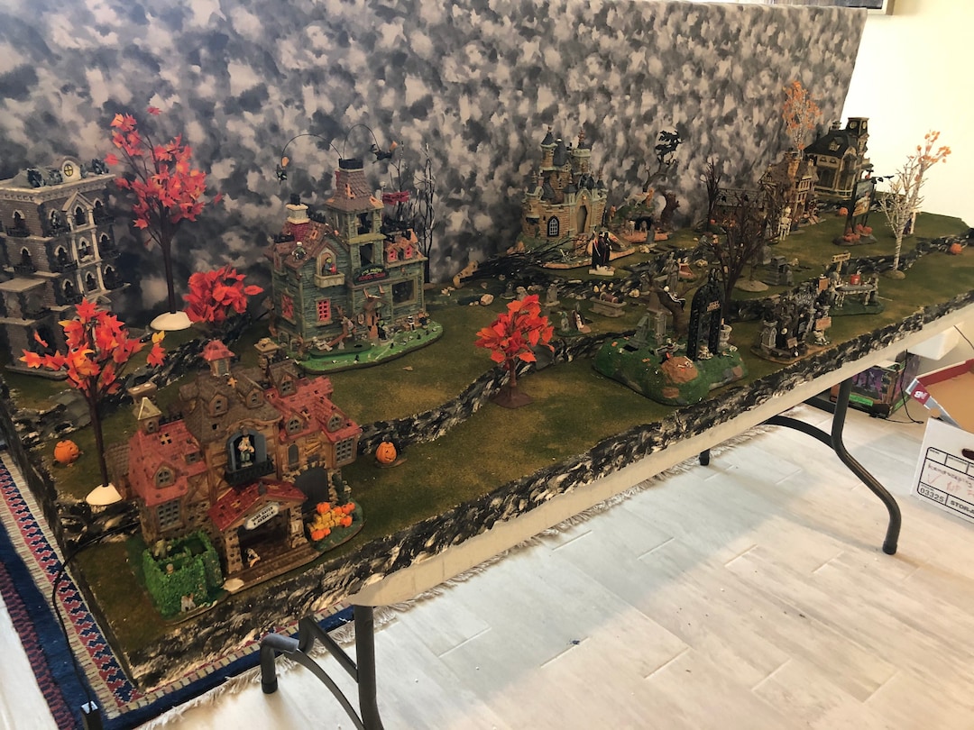 Halloween Village Display Platform for Lemax Spooky Town and Dept 56 ...
