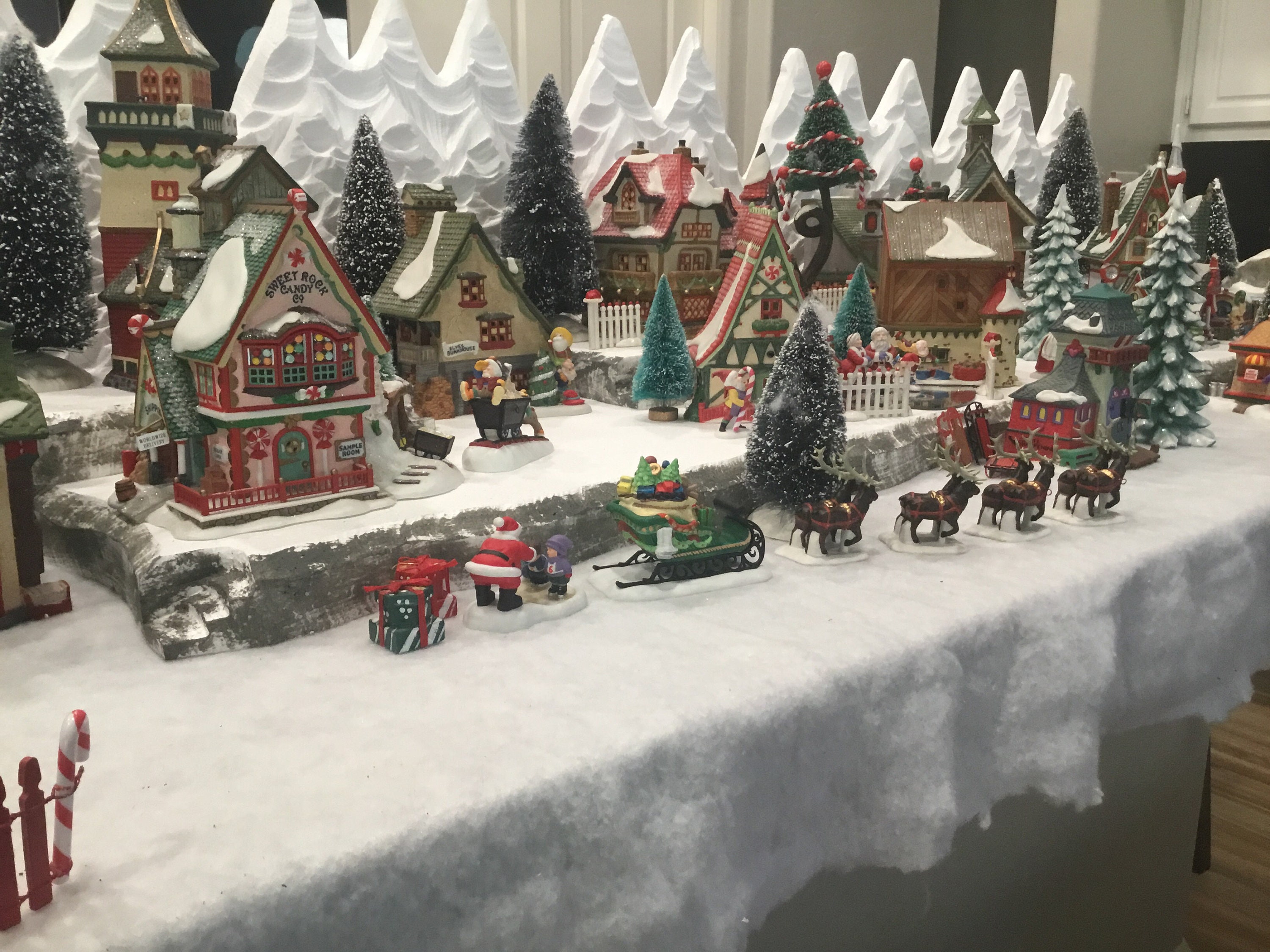 Christmas Village Display Platform Large 4 Feet Long Great Size for ...
