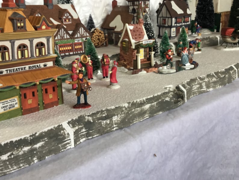 Christmas Village Display Platform HUGE Size 80 Inches Wide Fits Well ...