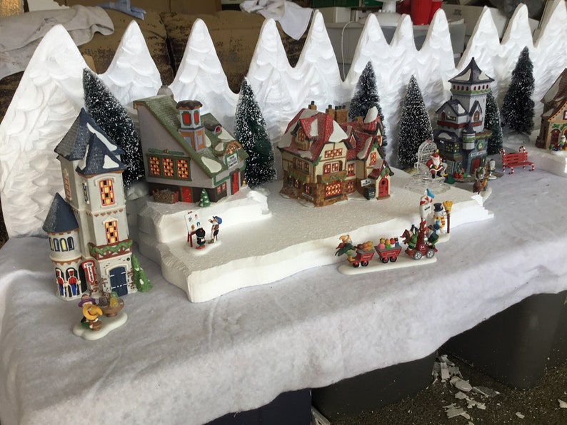 Christmas Village Display Platforms Set of 3 Platforms Fits - Etsy