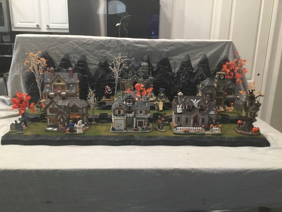 Halloween Village Display Platform for Lemax Spooky Town and Dept 56 ...