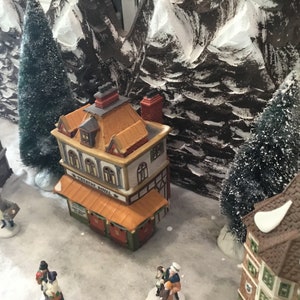 Christmas Village Display 6 Feet Mountain Backdrop for Lemax, Dept 56 ...