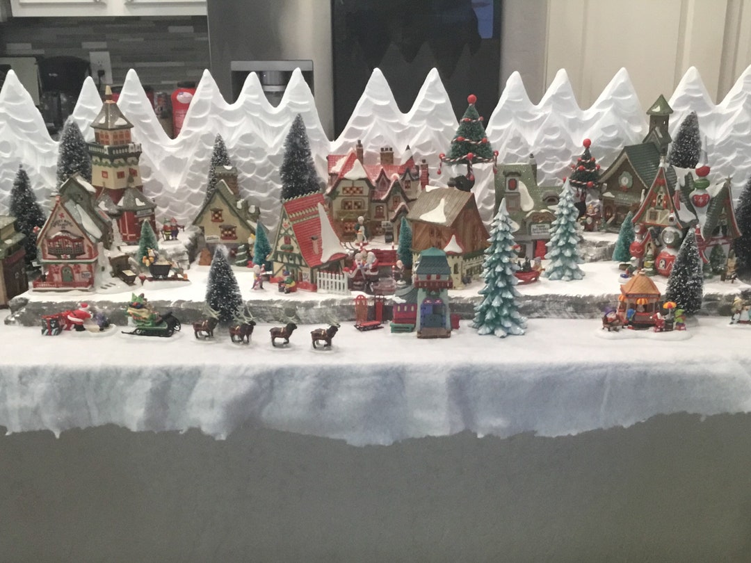 Christmas Village Display Platform Large 4 Feet Long Great Size for ...