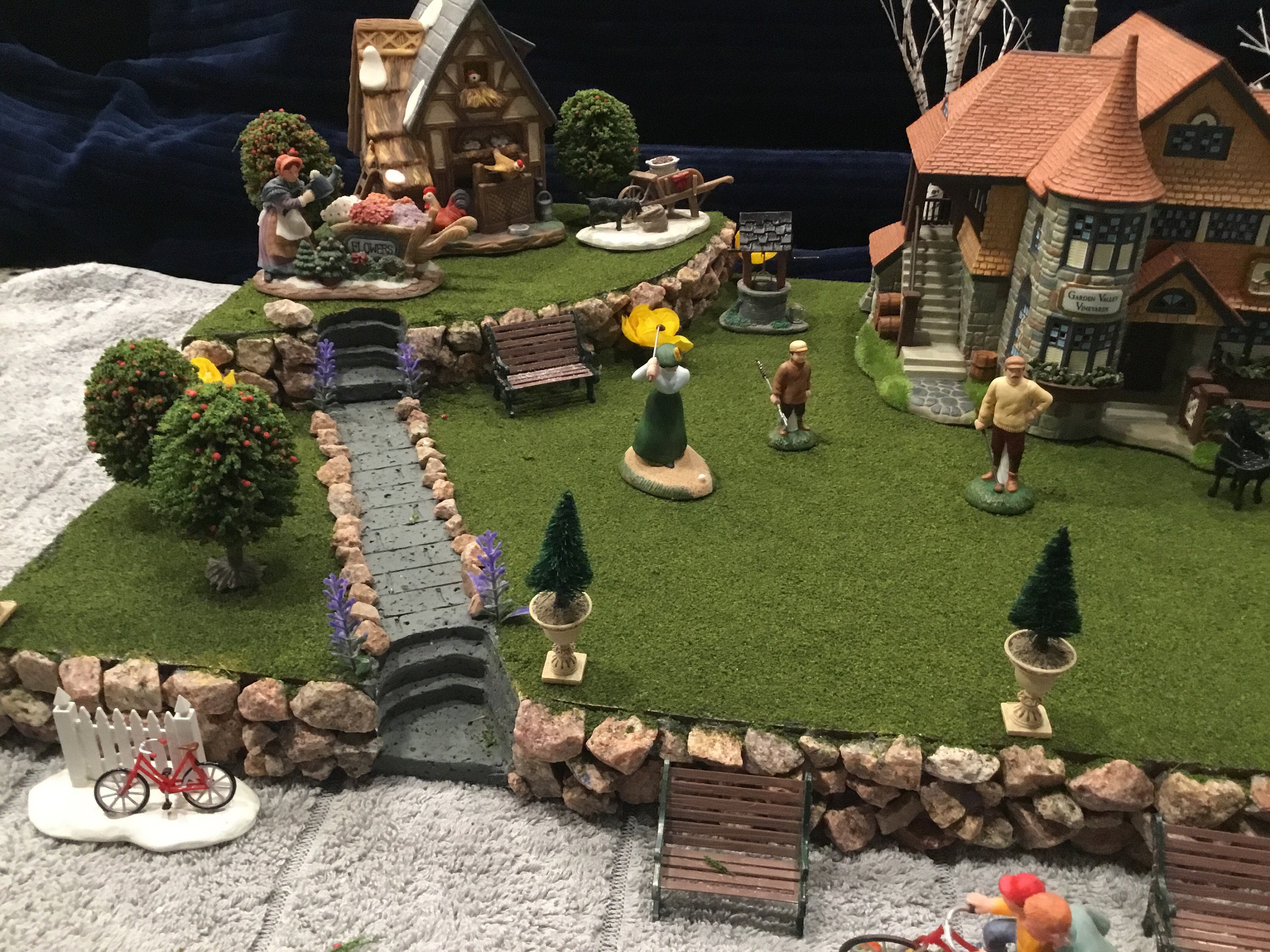 Easter, Spring, Summer Village Display Platform for Lemax Dept 56 ...