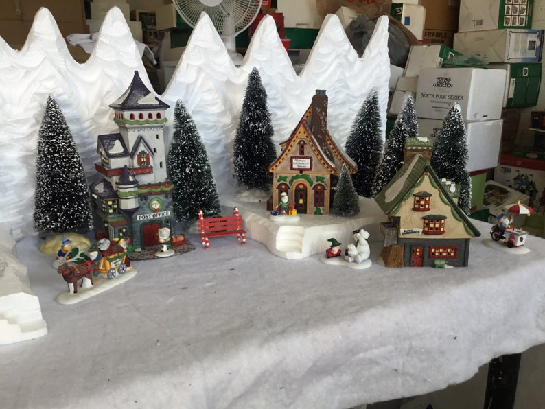 Christmas Village Display Platforms Set of 3 Platforms Fits - Etsy