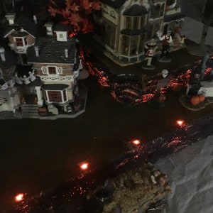 Halloween Village Display Platform for Spooky Town Lemax Dept56 HUGE 48 ...