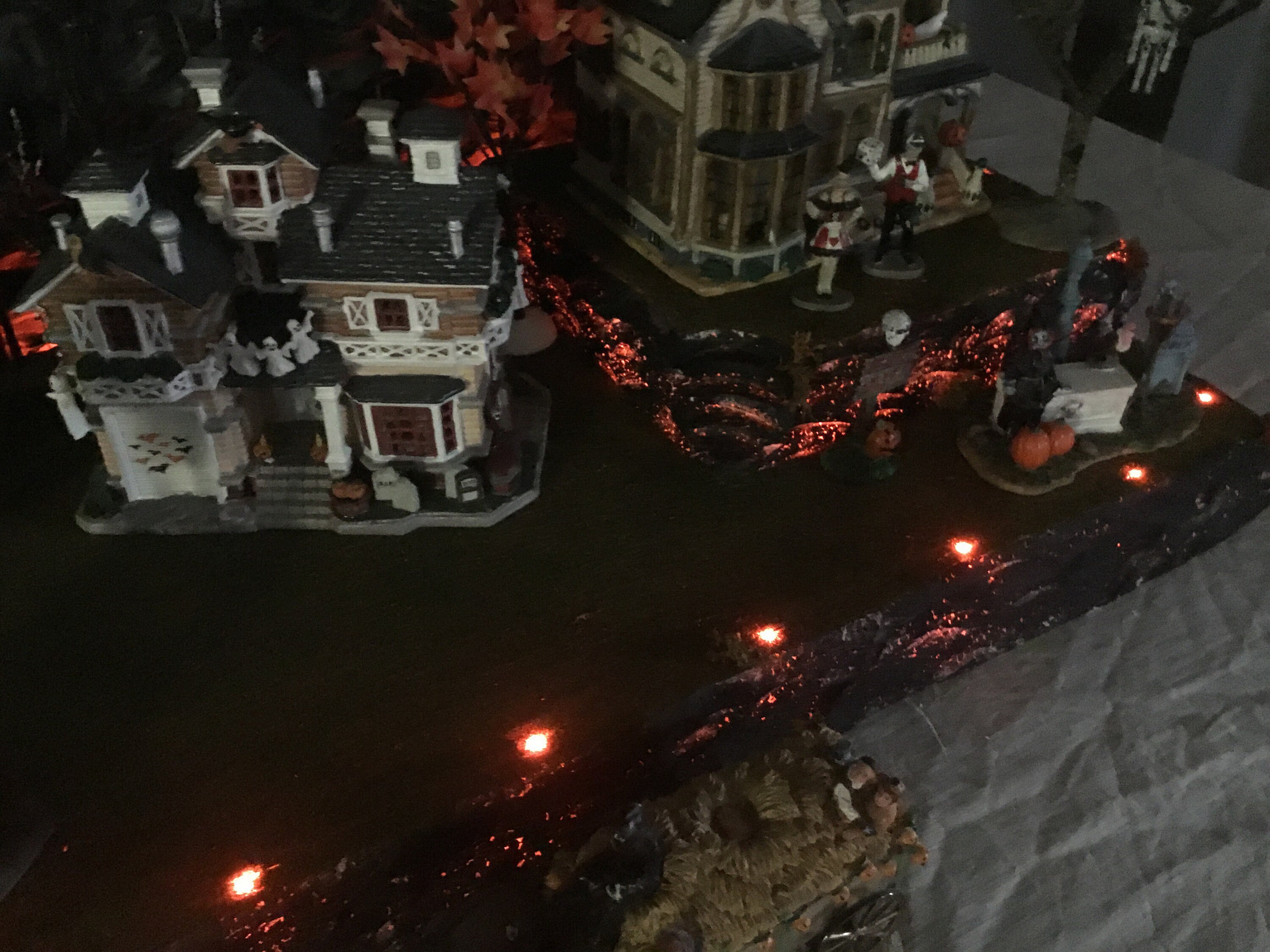 Halloween Village Display Platform for Spooky Town Lemax Dept56 HUGE 48 ...
