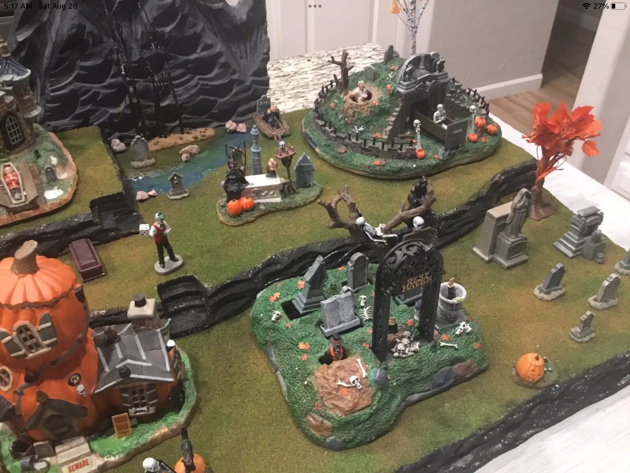 Halloween Village Display Platform for Lemax Spooky Town and Dept 56 ...