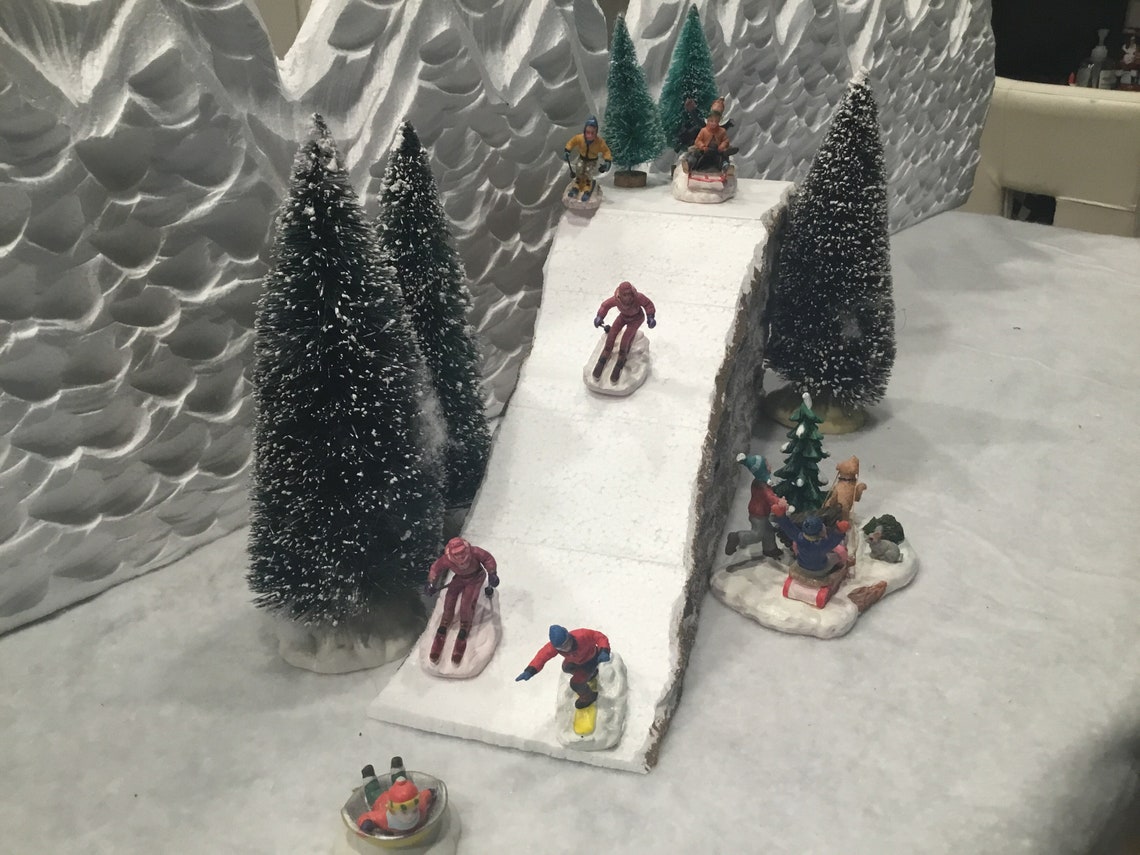 Christmas Village Display Ski Slope for Lemax Dept 56 Dickens - Etsy