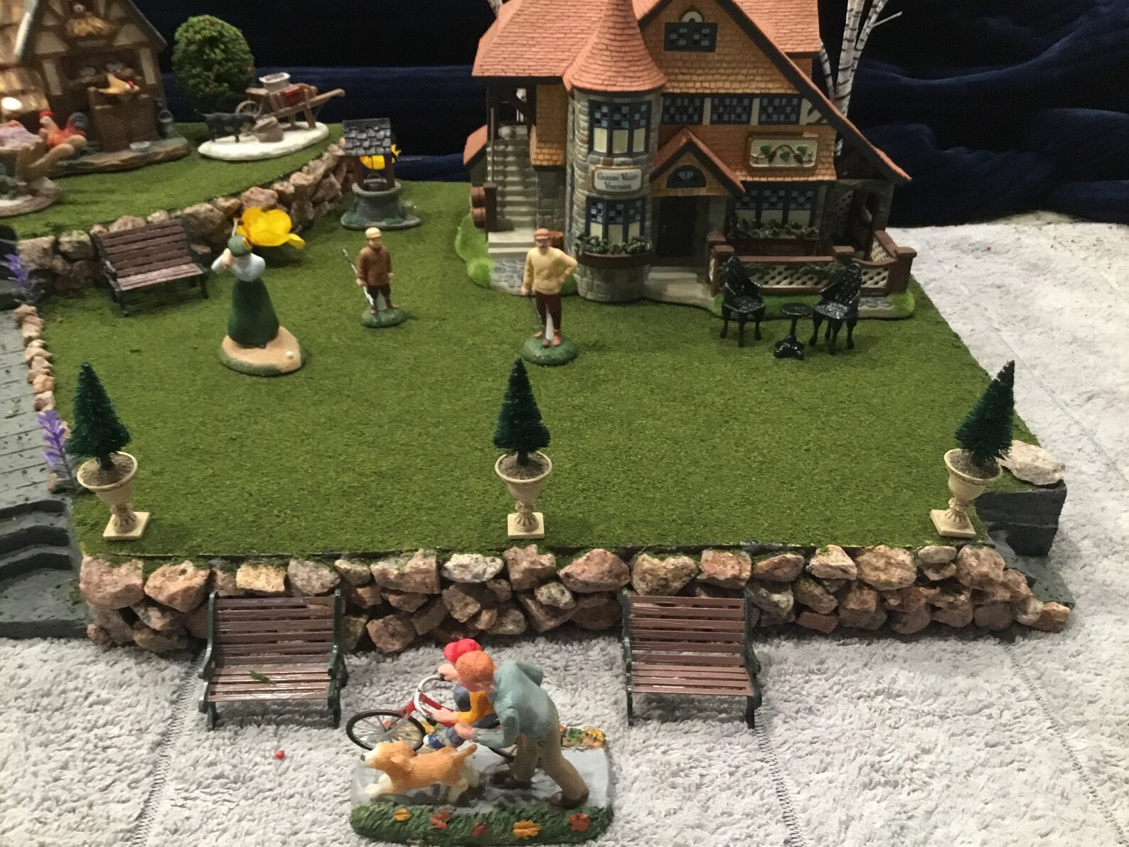 Easter, Spring, Summer Village Display Platform for Lemax Dept 56 ...