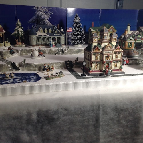 Christmas Village Display Mountain Backdrop for Lemax Dept56 - Etsy