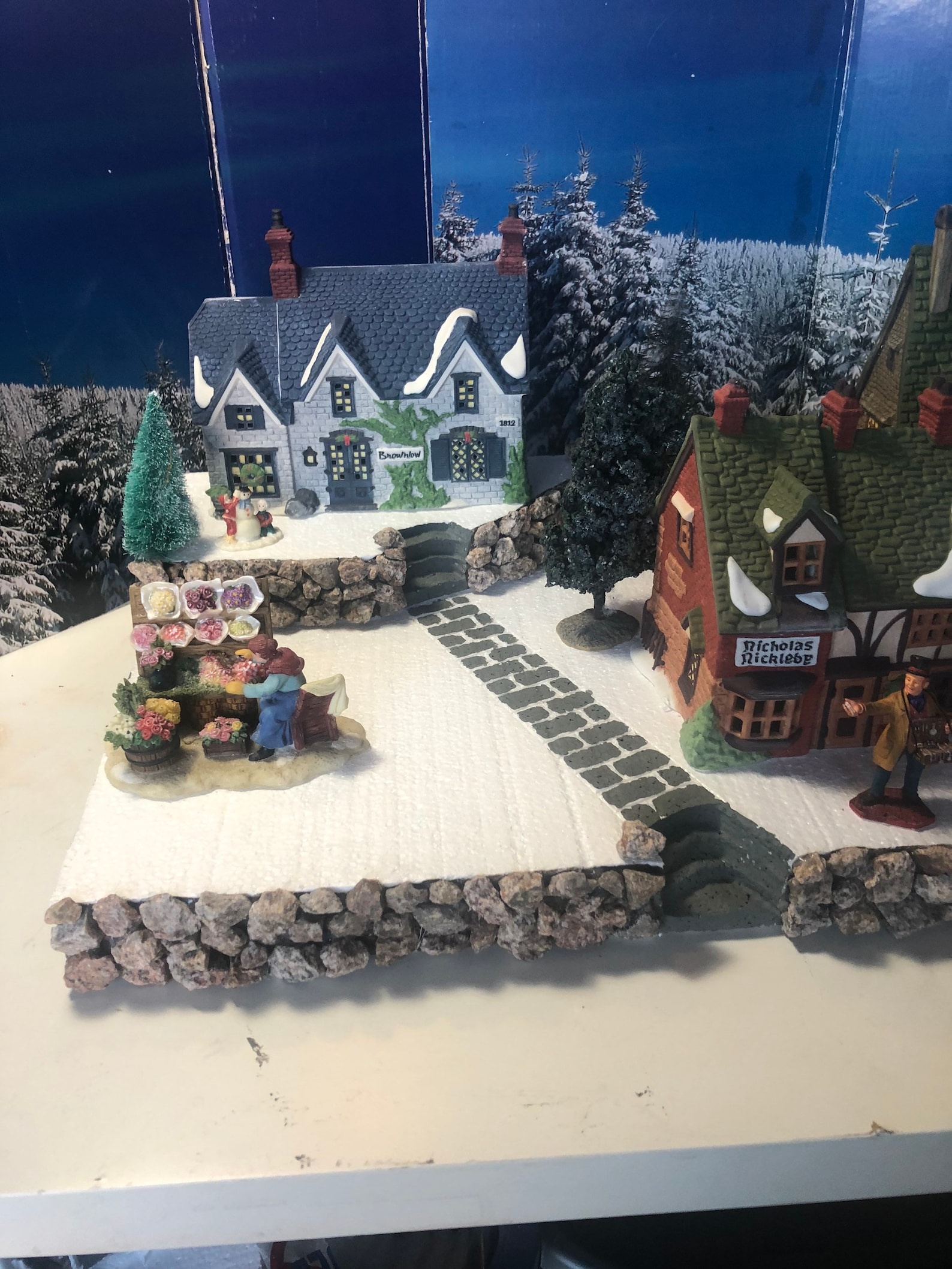 Christmas Village Display Platform for Lemax Dept 56 Dickens Snow ...