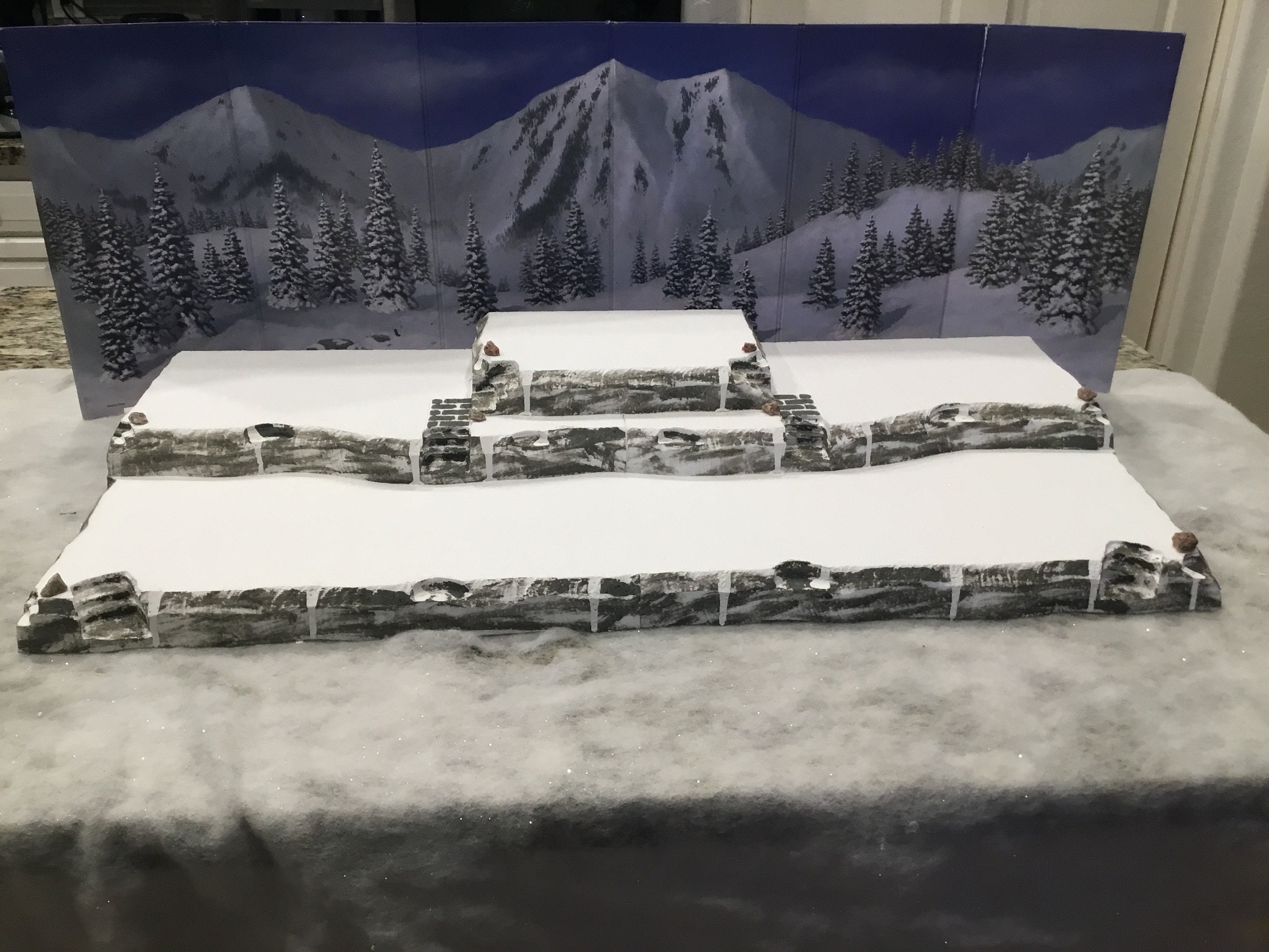 Christmas Village Display Platform for Lemax Dept 56 Dickens Snow ...