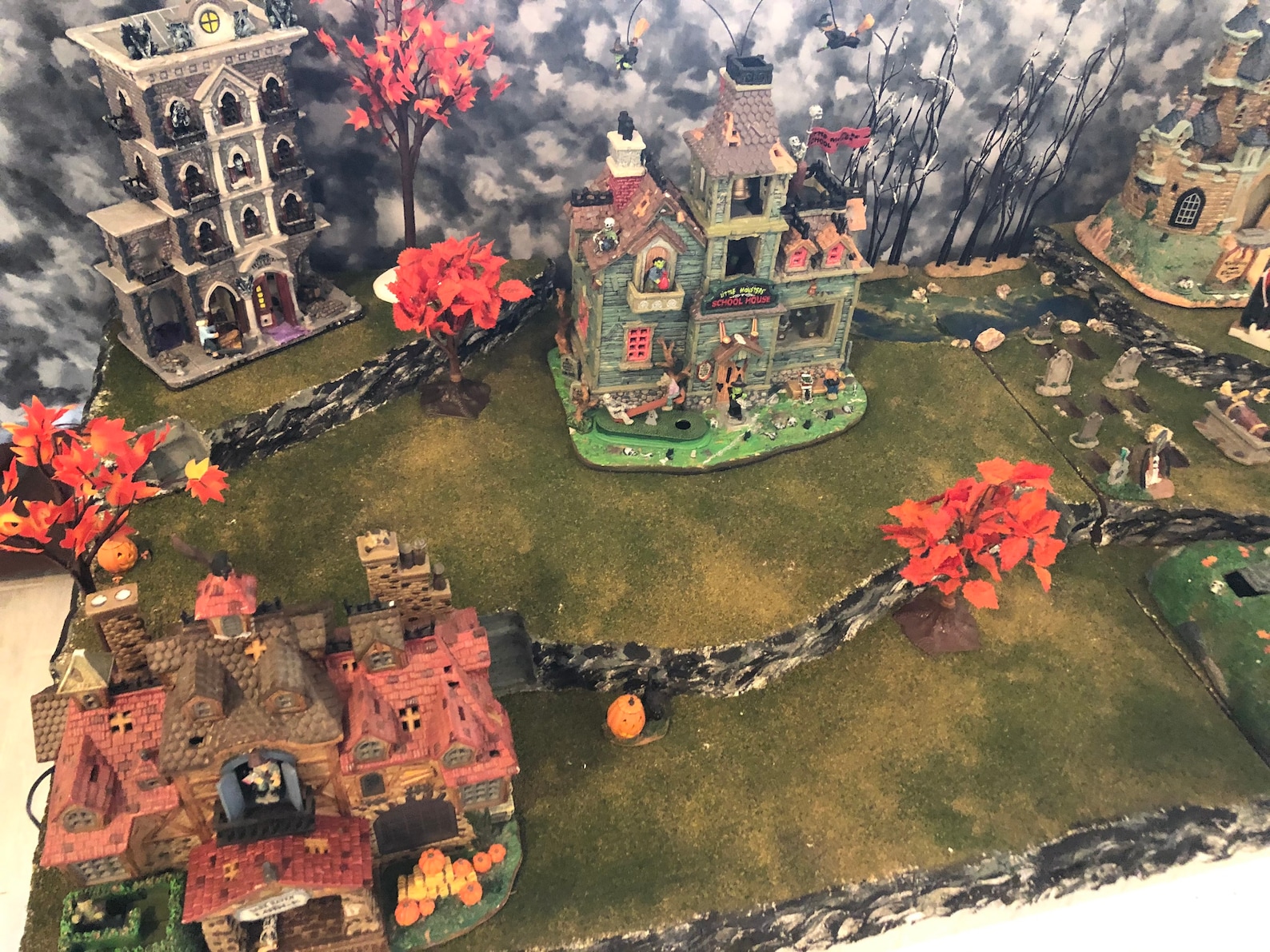 Halloween Village Display Platform for Lemax Spooky Town and Dept 56 ...
