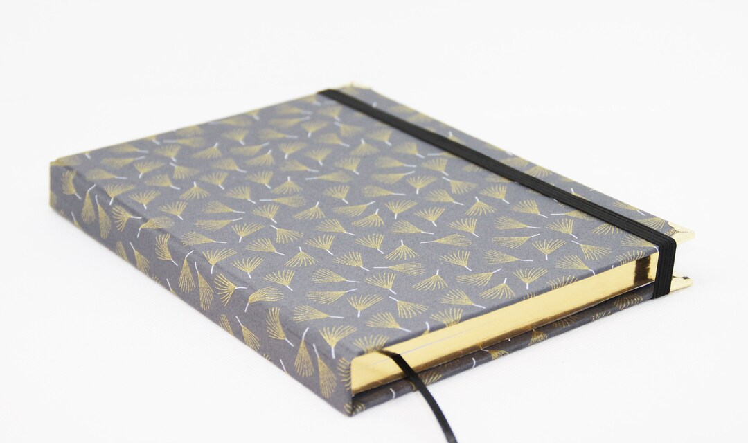 Sketchbook, Notepad, Diary Grey/gold A5 Gold-edged Notebook Skribble ...