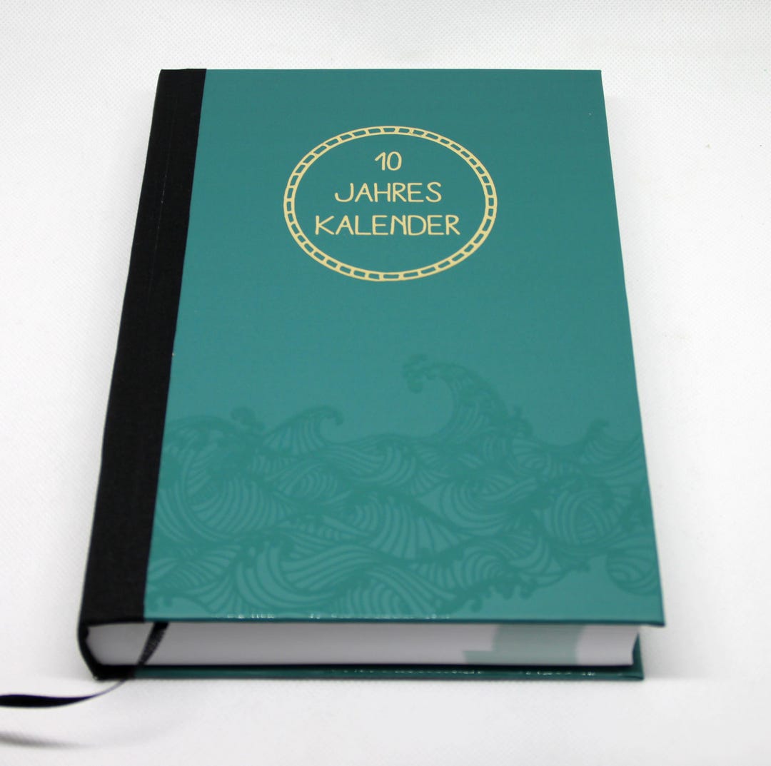 10 Year Calendar 10 Year Diary Reminder Gold Embossing Journal ...