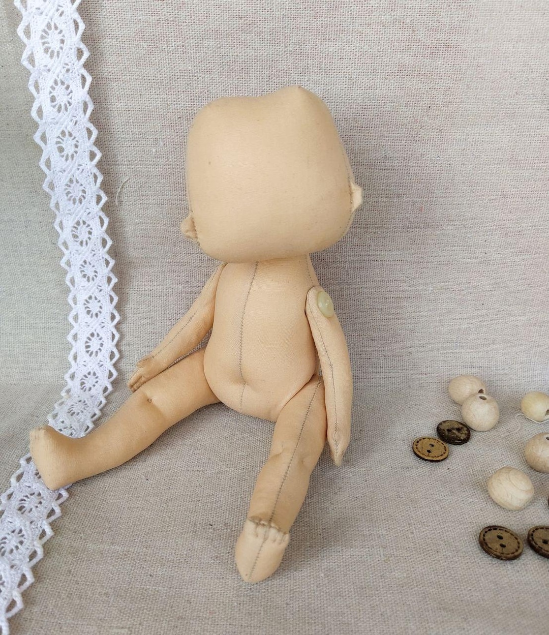 PDF Pattern – Textile Doll – 9 Inch DIY Cloth Doll – Digital Download ...