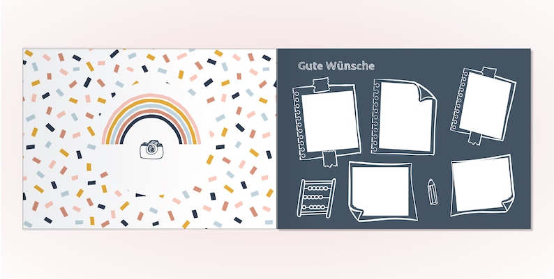 School Enrollment Book "my First Day of School" – Entry Book for the ...