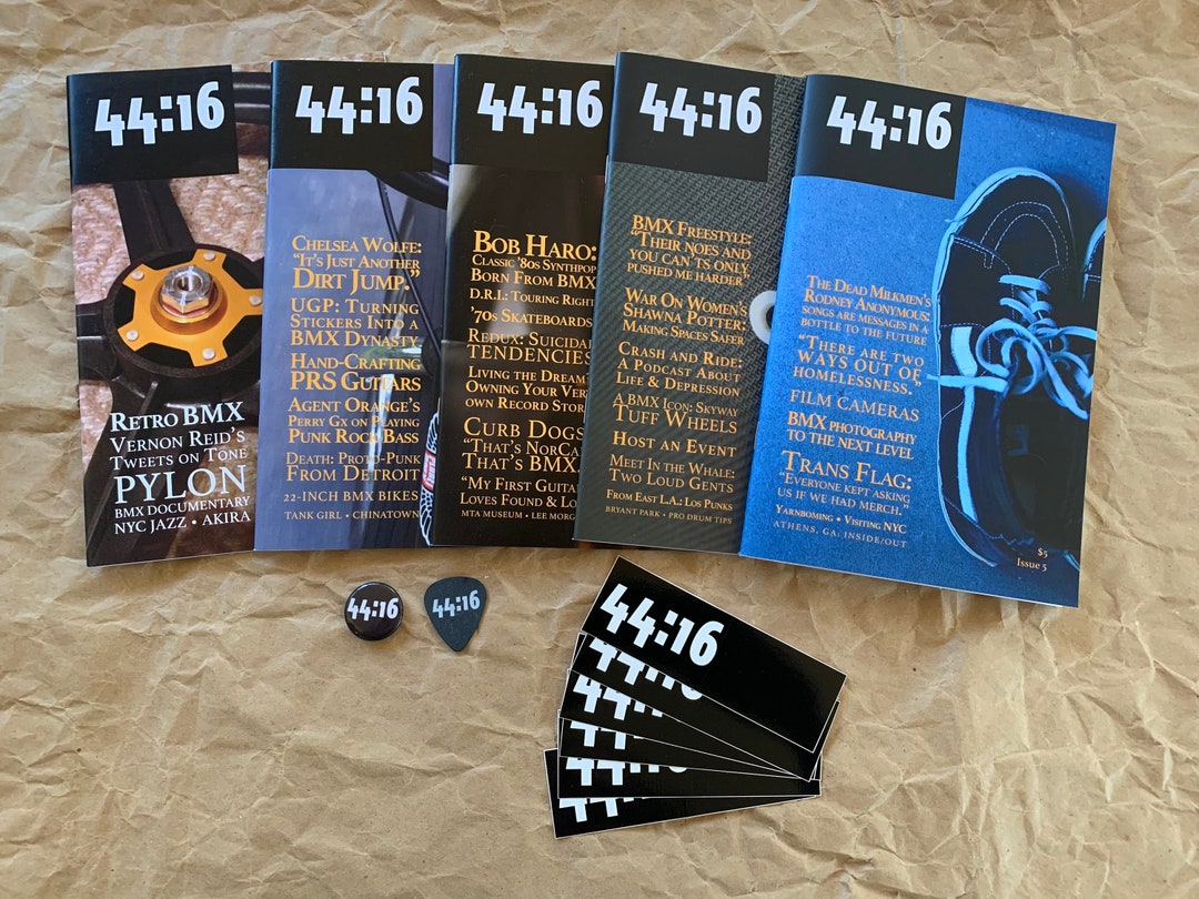 44:16 | 5-issue Zine Bundle | Punk Rock, DIY, BMX, Living Life - Etsy