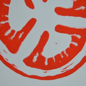 Tomato Cross-section Linocut Print - Etsy