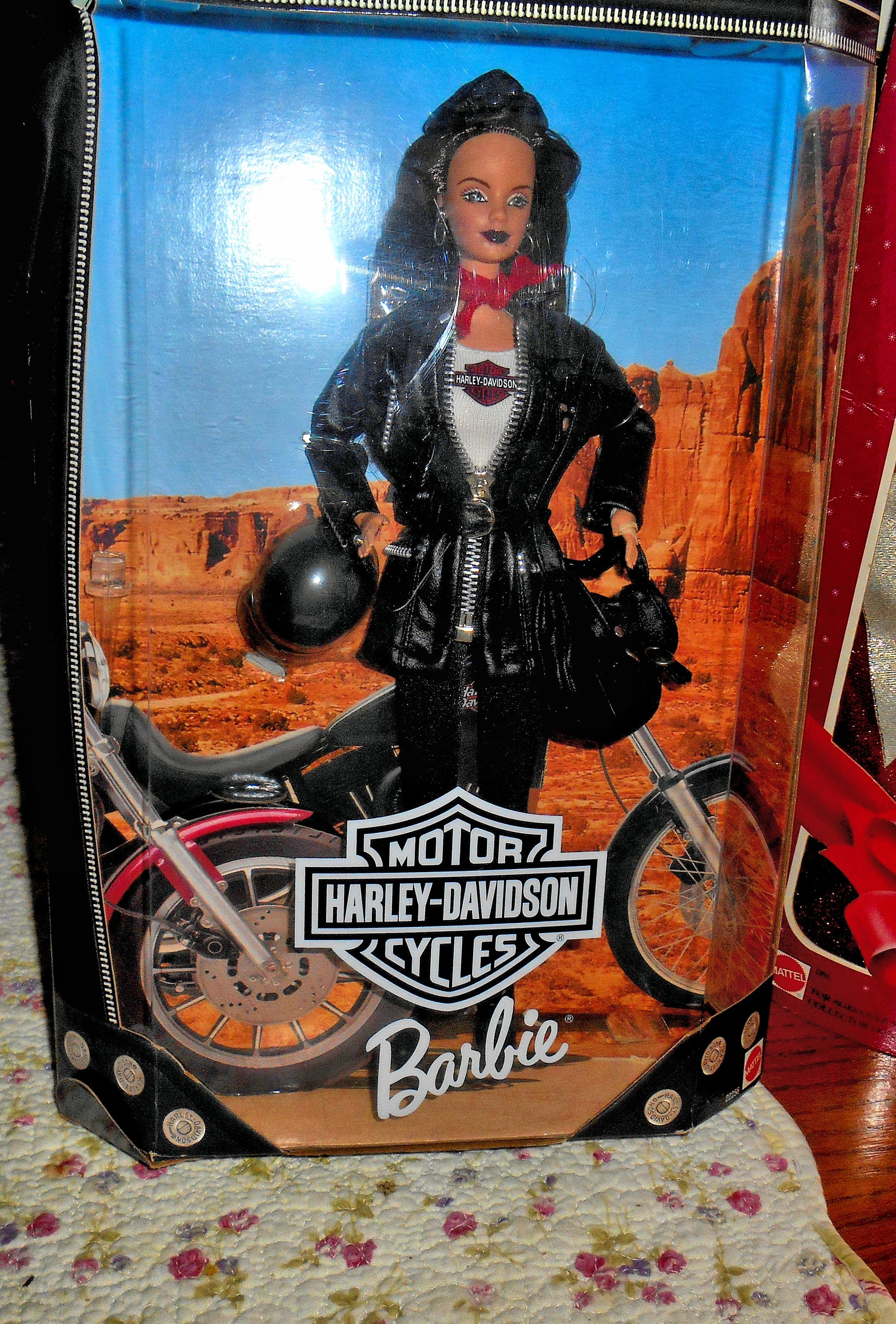 1998 Collectible Harley-davidson Barbie...new in Box...mattell - Etsy