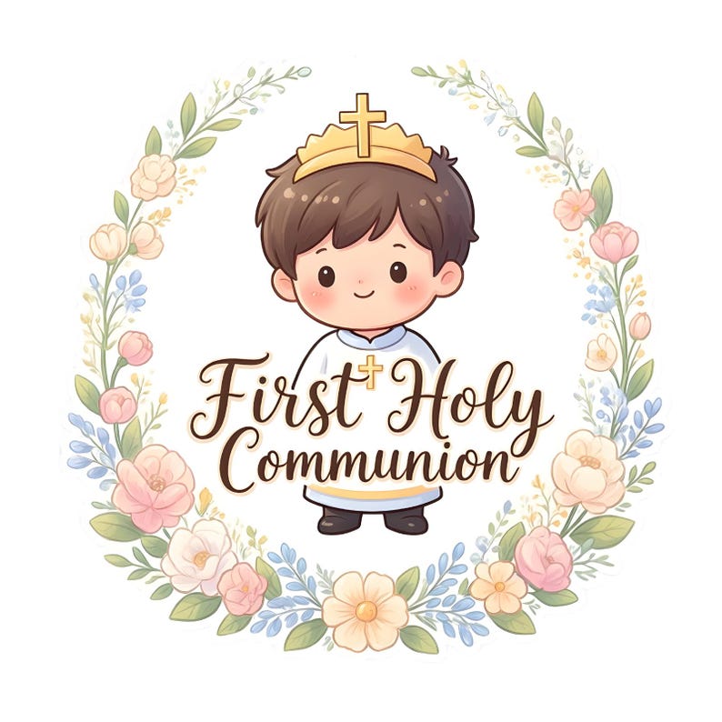 First Holy Communion Watercolor Clip Art Bundle (digital Download ...