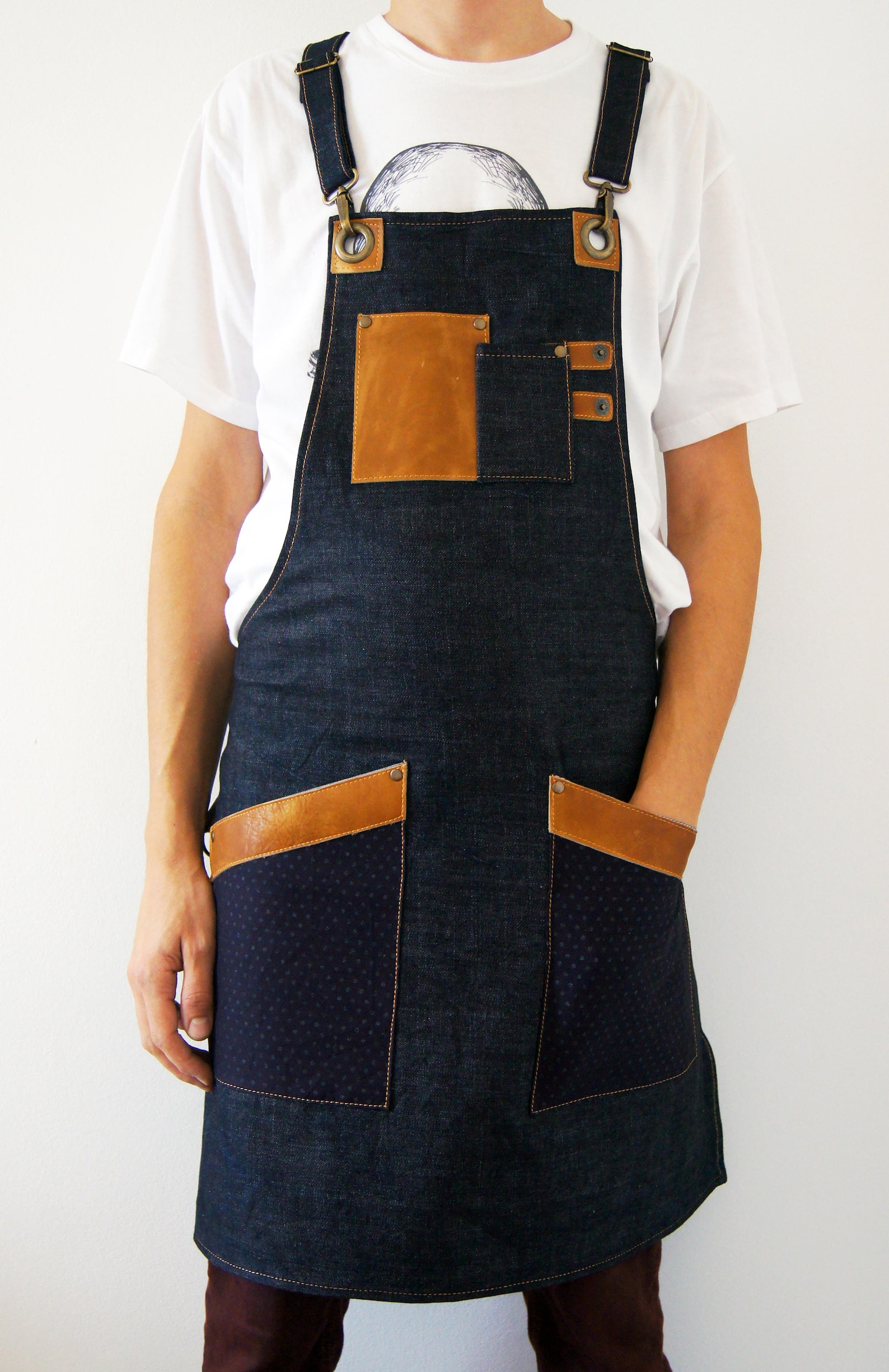 Personalised Craft Apron, Handmade Apron, Coffee Shop Apron ...