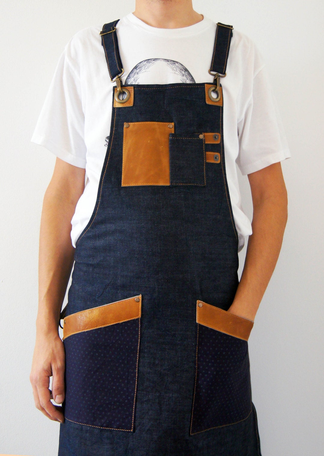 Personalised Craft Apron, Handmade Apron, Coffee Shop Apron ...
