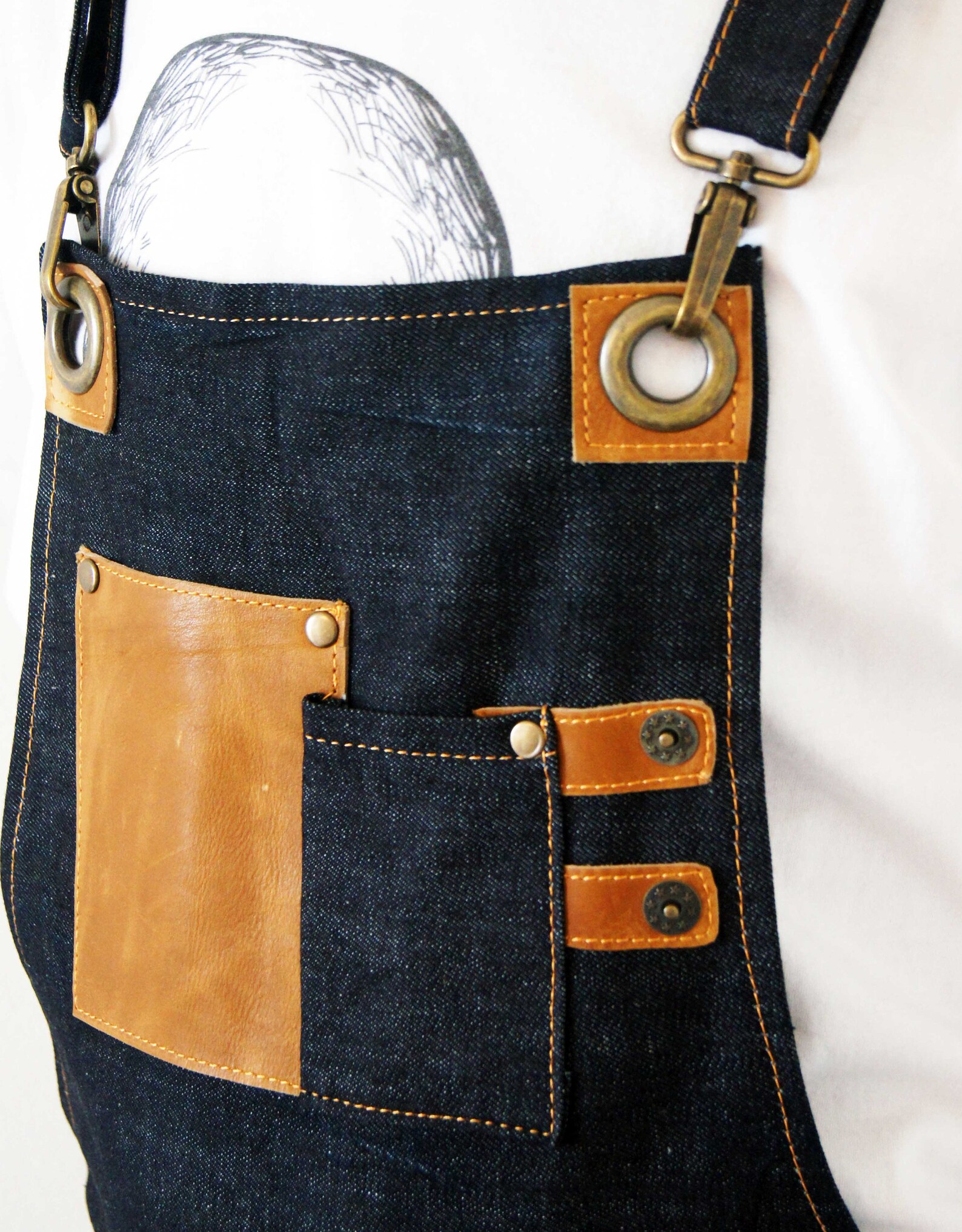 Personalised Craft Apron, Handmade Apron, Coffee Shop Apron ...