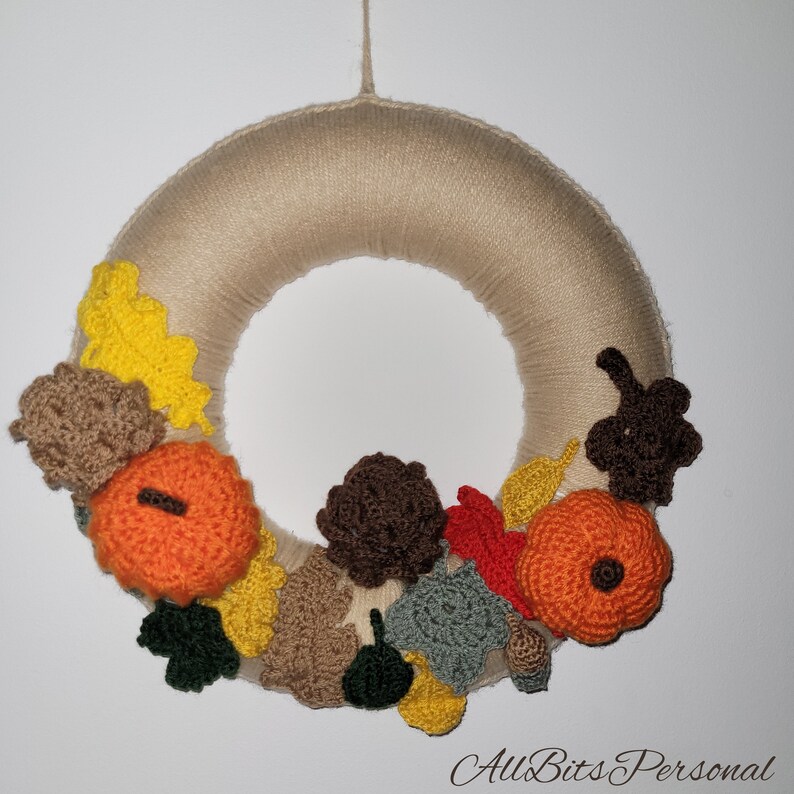 Autumn Fall Crochet Wreath - Etsy