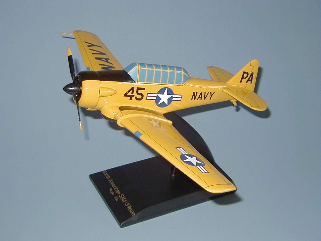 North American SNJ T-6 AT-6 Texan US Navy Model Hand Carved Mahogany ...