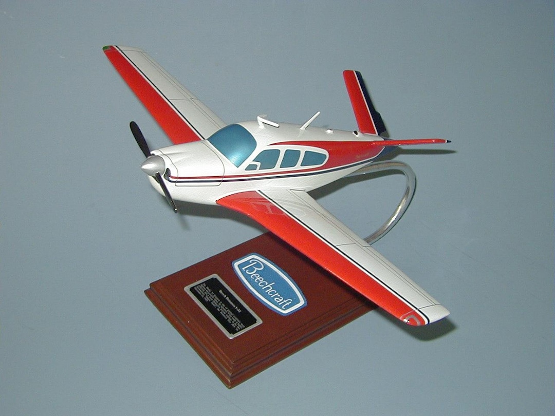 Beech V-35 V35 Bonanza General Aviation Airplane Model Handmade and ...