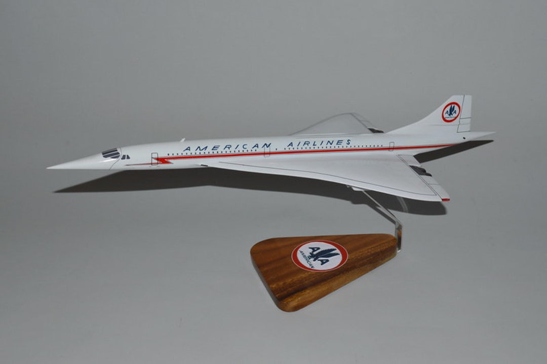 BAC Concorde American Airlines Supersonic Passenger Airliner Airplane ...